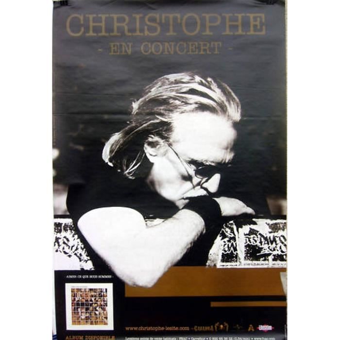 Christophe - 80x120cm - AFFICHE - POSTER - Cdiscount Maison