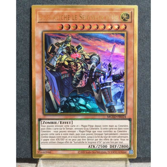 Carte YU-GI-OH MGED-FR024 Surnaliche le Seigneur d'Or 2ED NEUF FR ...