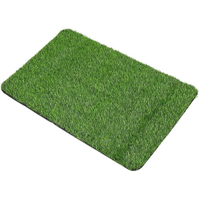 Housoutil Gazon Artificiel Tapis de Porte de Gazon Intérieur Extérieur Tapis de Bienvenue Gazon ...