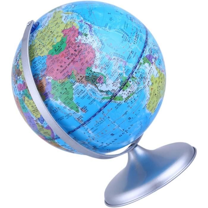 Globe De Géographie De La Terre En Rotation Globe Terrestre En Rotation ...