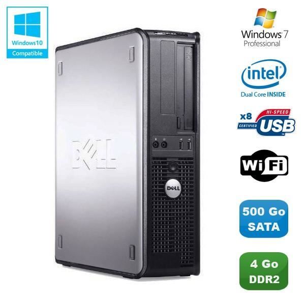 PC DELL Optiplex 760 DT Intel Dual Core E5200 2,5Ghz 4Go DDR2 500Go ...