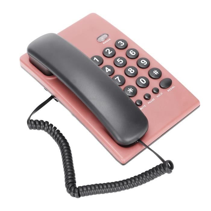 Fdit Téléphone filaire KXT504 téléphone fixe multifonctionnel sans ...