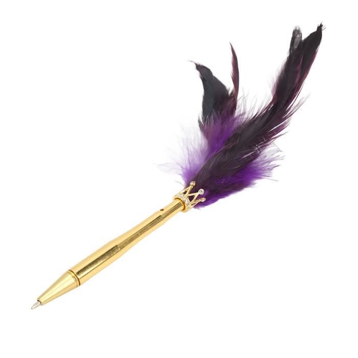 (BP183 Violet) Stylo à Bille Plume Plume Plume Stylo à Bille Plus Lisse ...