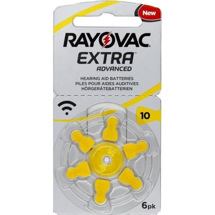 6 Piles auditives Rayovac Extra Advanced 10 - Cdiscount Jeux - Jouets