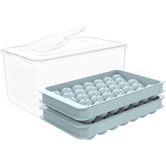 Lot De 66 Mini Bacs À Glaçons Ronds Avec Couvercle, Moules À Glaçons ...