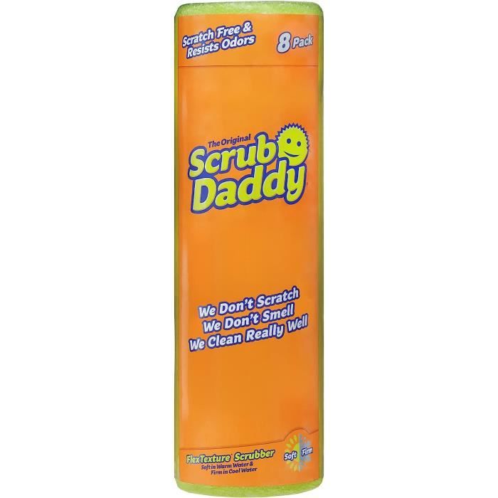 Scrub Daddy Original Eponge Smiley Anti-Rayures, Eponge Vaisselle ...