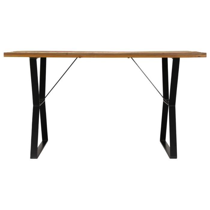 COC Table +salle à manger fer enduit +poudre 140x80x76cm Bois ...