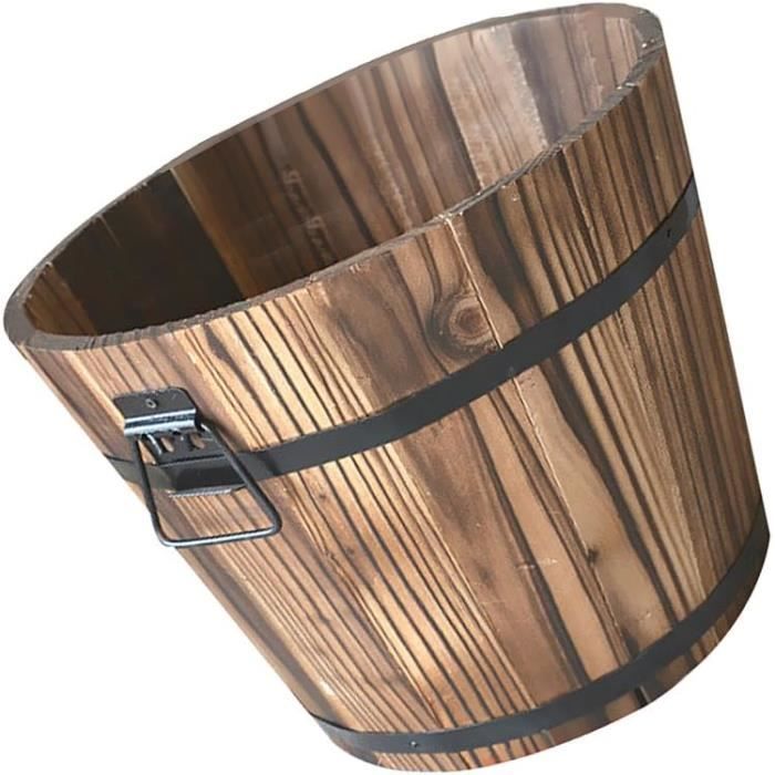 Pots de fleurs en bois de Style campagnard rétro, décoration de jardin ...