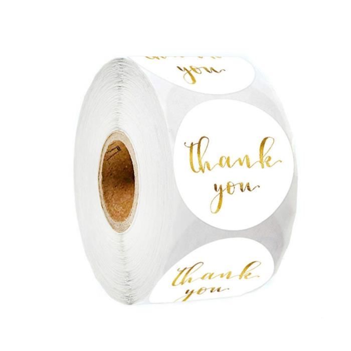 White TY -Étiquettes rondes en papier Kraft rose,1000 pièces,pour boîte ...