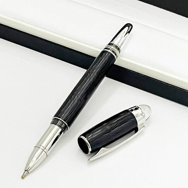 STYLO,18 Rollerball-only pen--Stylos à bille en résine noire de haute ...
