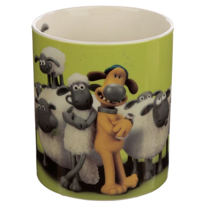 Mug en Porcelaine - Puckator - Shaun le Mouton - 300ml - Vert - Micro ...