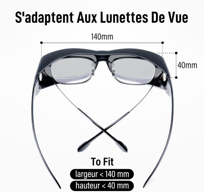 Porte Des Lunettes Pour Hommes Femmes - Lunettes De Vue Wrap Around ...