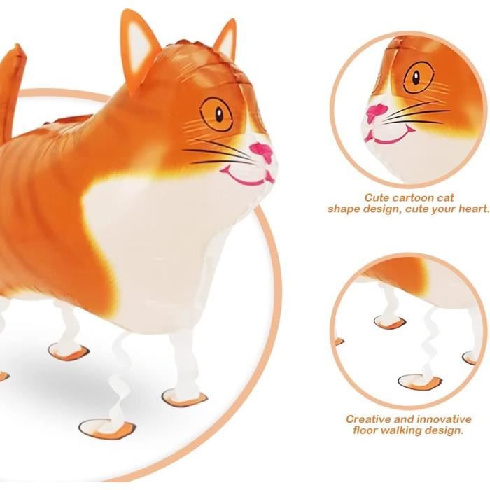 3 Pcs Ballon Helium Chat,Ballon De Chat,Chatons Aluminium Ballon ...