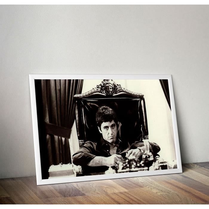 Poster TONY MONTANA SCARFACE ON THE THRONE Wall - A3 (42x29,7cm ...