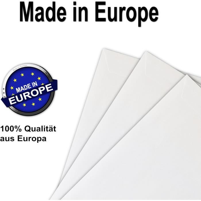 Lot De 50 Enveloppes Format C4 Sans Fenêtre Autocollantes Avec Bande ...