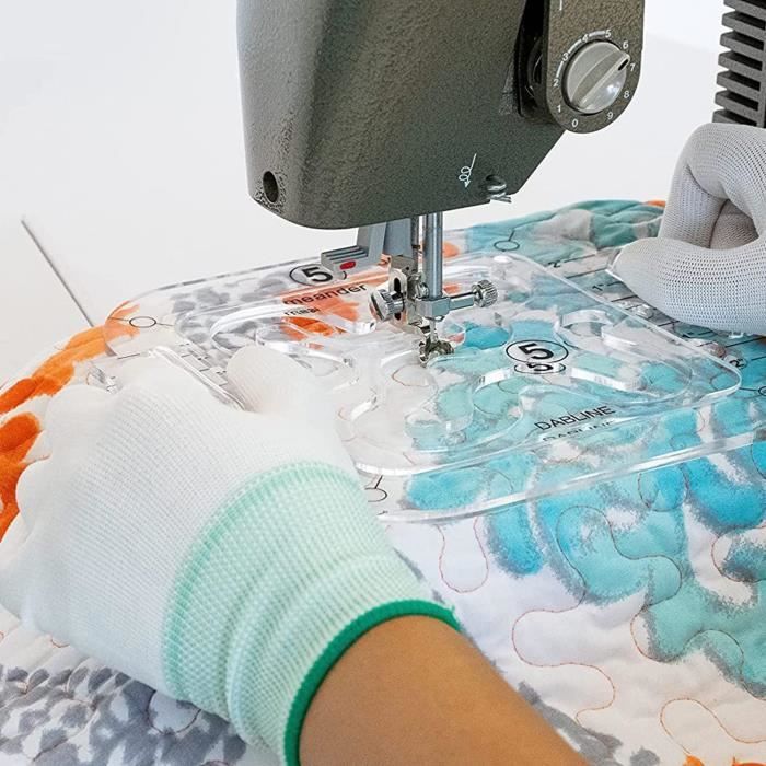 Lot De 3 Gabarits De Matelassage En Acrylique Pour Matelassage À Mouvement Libre Pour Machines À ...