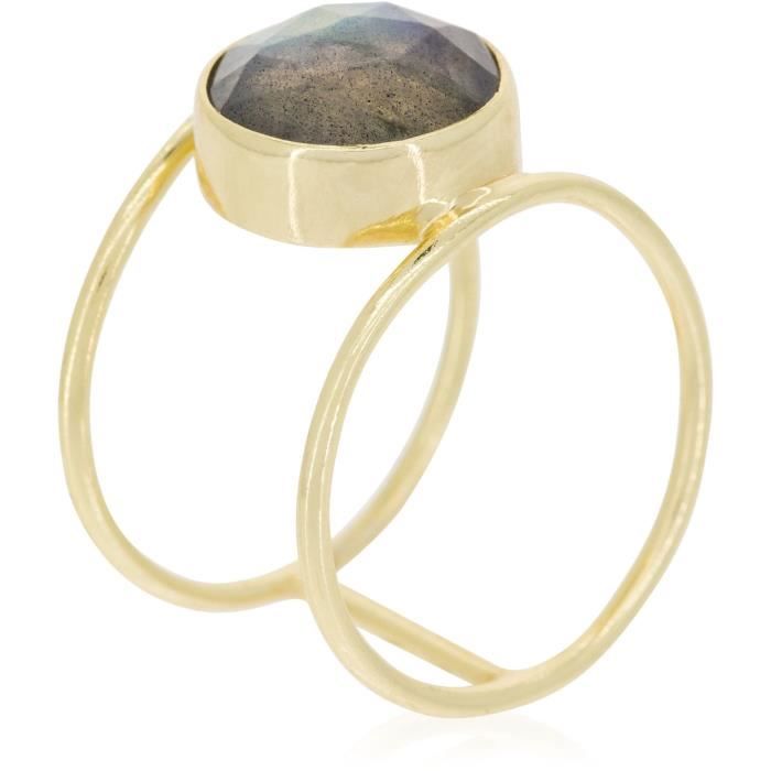 Bague "Nicole" Labradorite MARRON - Achat / Vente bague - anneau Bague ...