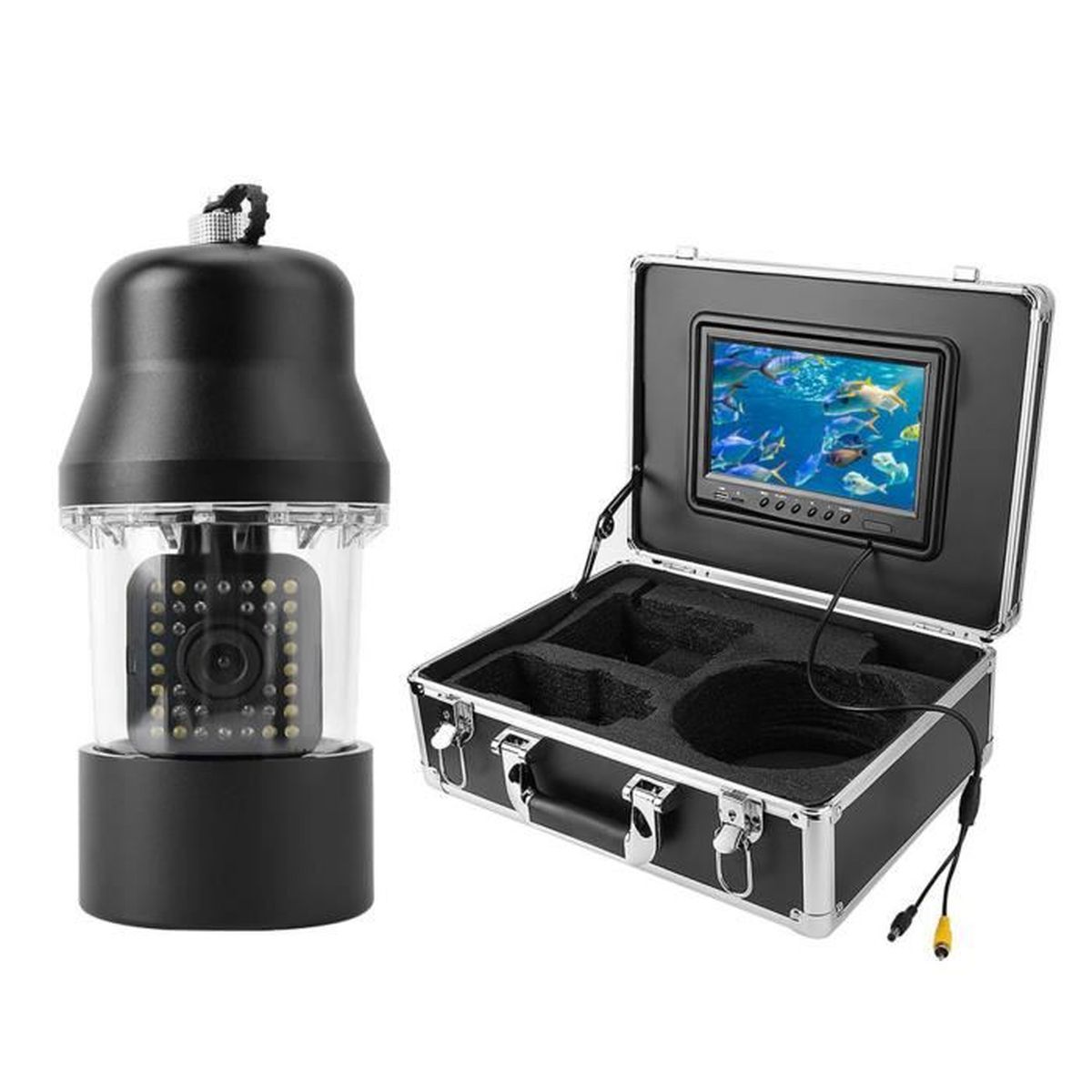 URB Caméra sous-marine 100m 9in LCD Caméra vidéo de pêche sous-marine ...