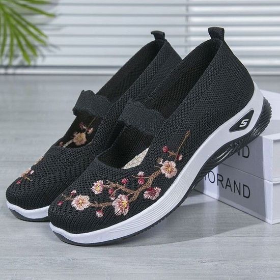 Mocassin,Baskets à l'offre elles compensées Mary Janes pour femmes ...