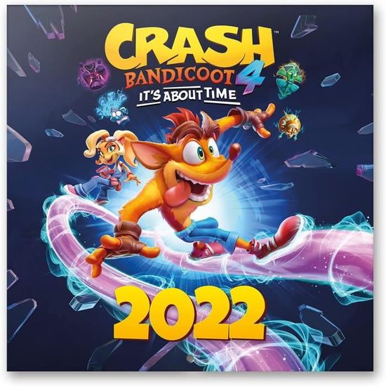 Calendrier 2022 Crash Bandicoot - 12 Mois | Calendrier Mural, De ...