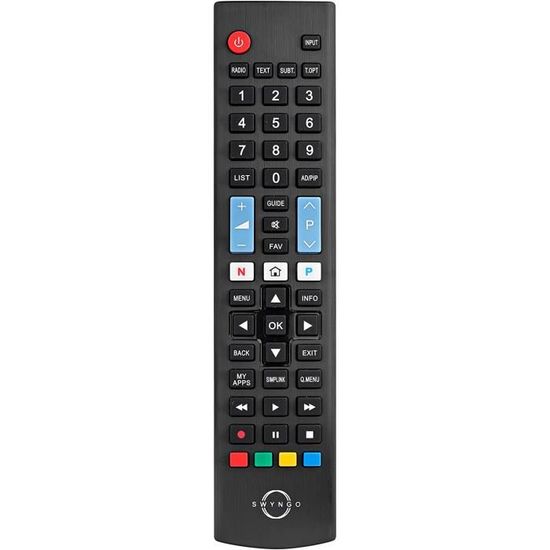 Télécommande Compatible TV LG - Télécommande Infrarouge de Remplacement ...