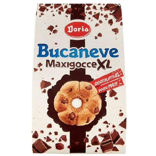 DORIA Bucaneve Maxigocce XL -Biscuits sablés aux morceaux de chocolat ...