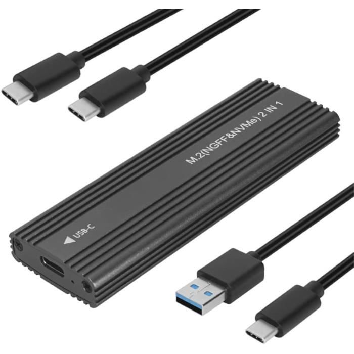 Boîtier De Disque Dur M.2 Nvme-Sata À Double Protocole Ngff Sata ...
