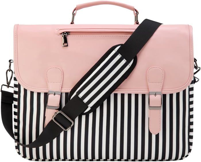 Sac Ordinateur Femme, Léger Sac à Bandoulière Sac Cartable Porte ...