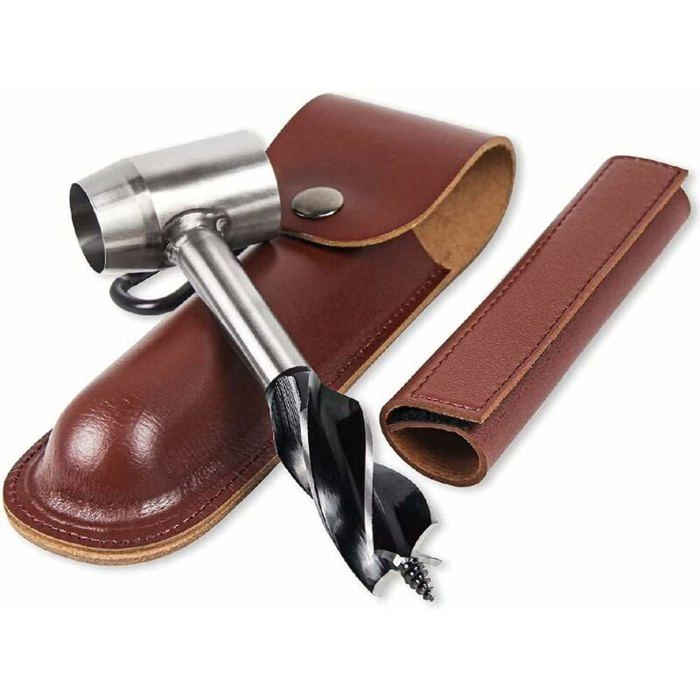 Tarire manuelle perceuse main tui en cuir outil de travail du bois ...