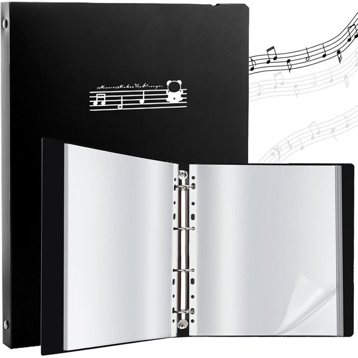 Classeur Pour Partitions A4, 60 Compartiments/120 Pages, Classeur À ...