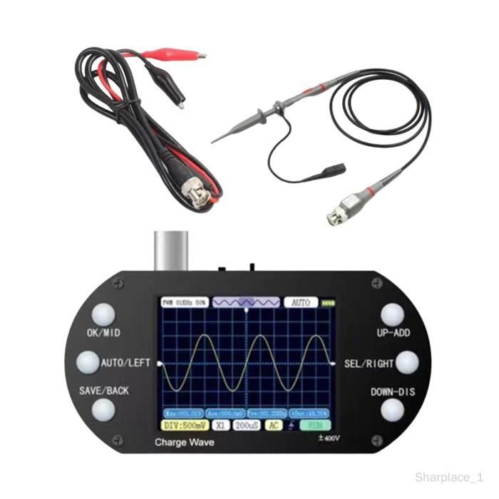 Mini oscilloscope numérique 2,5 MHz Fonction de taux d'échantillonnage ...