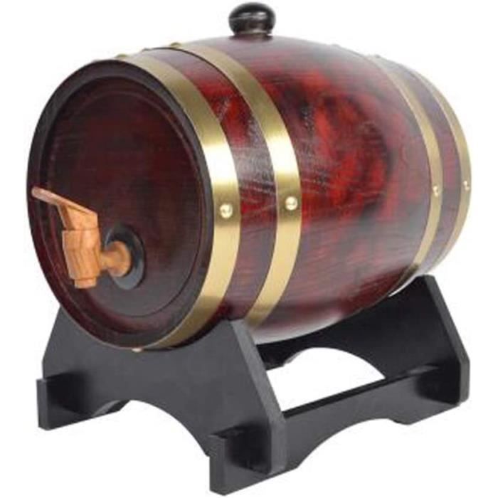 Bois Chêne Fût à Vin 10L, Baril à Vin Tonneau de Vin de Stockage ...