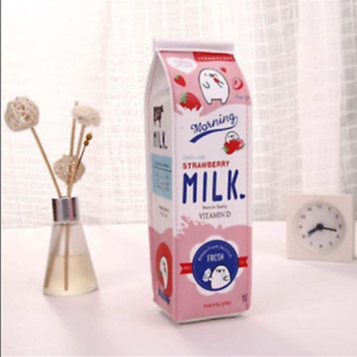 Trousse Créative En Forme De Boîte À Lait, Trousse À Crayons, Trousse ...