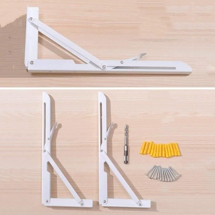 Table Murale Pliante, Table Pliante En Bois Avec Cadre De Support En ...