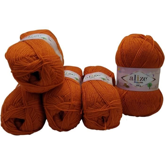 Alize Sekerim Bebe Lot De 5 Pelotes De Laine À Tricoter 100 G, 500 G ...