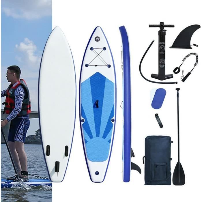 SUP Board Set, Aufblasbares Stand Up Paddle Board Premium SUP Paddelbrett Kit 320 cm-12.6 Ft ...