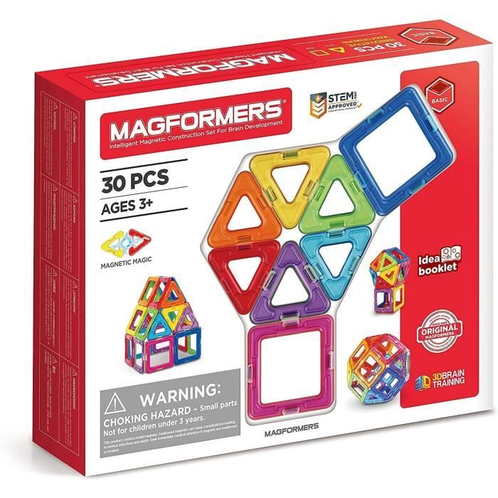 Basic 30pcs Set Jeu de Construction magnétique pour Enfant Jeu éducatif ...