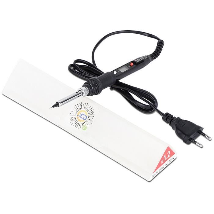 Poste a souder,kit de fer à souder 80W avec température réglable,220V,affichage numérique LCD ...