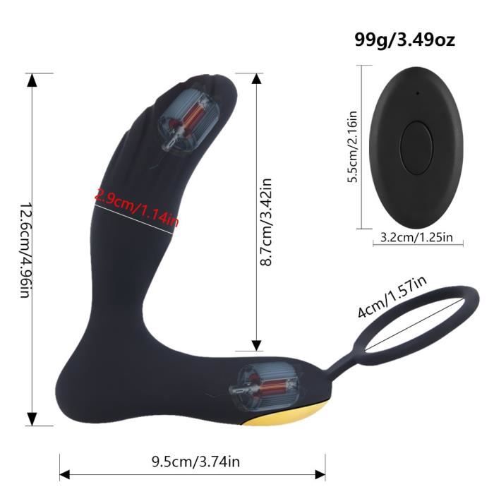Appareil De Massage Masseur De Prostate Mâle Télécommande Vibrateur
