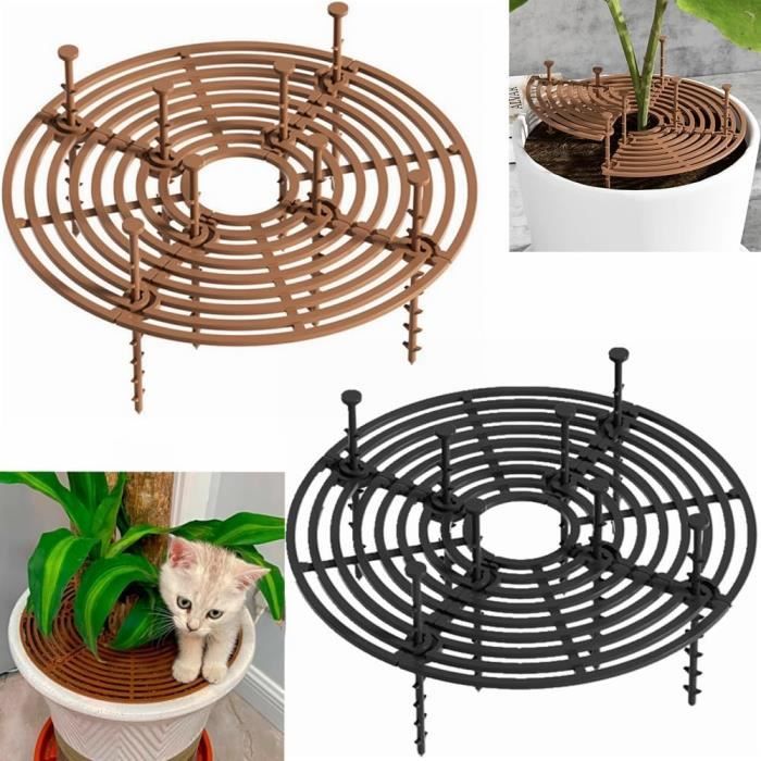 Lot De 2 Grilles De Protection Pour Pot De Fleurs, En Plastique ...