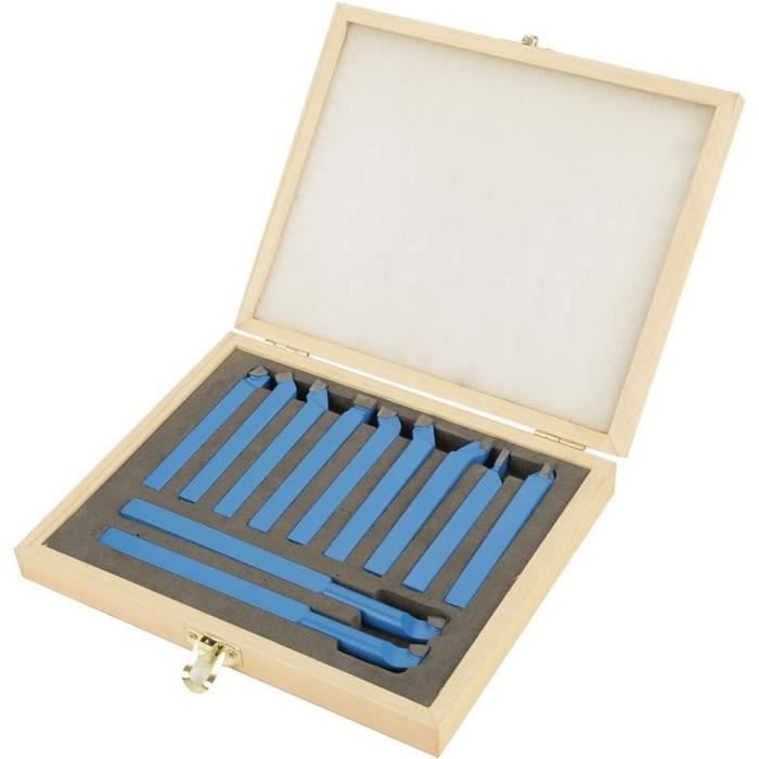 Jeu De 11 Outils De Tournage En Métal Dur 12×12Mm Outil Tournage Metaux ...