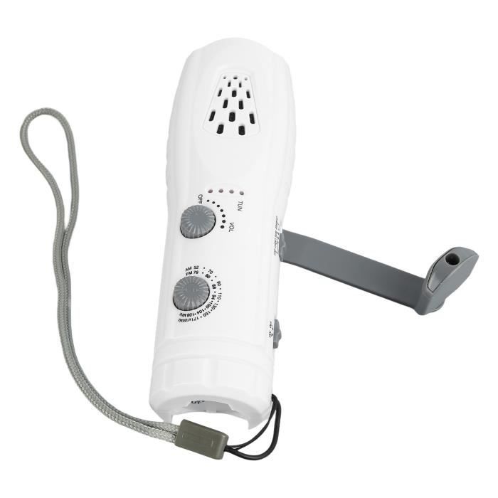 Fdit Radio lampe de poche à manivelle Radio de lampe de poche à ... Fdit Radio lampe de poche à manivelle Radio de lampe de poche à ...