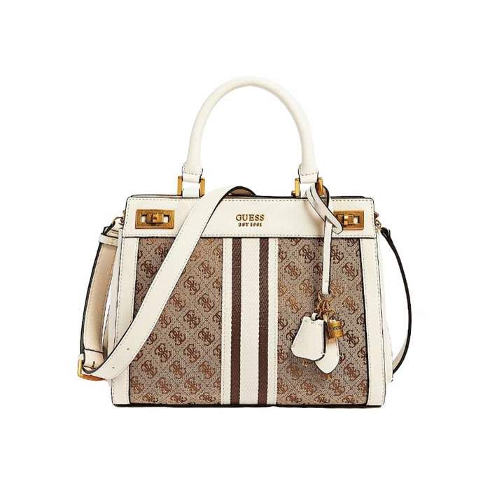 Sacs à main Guess Femme Katey 4g logo Marron Synthétique Marron ...