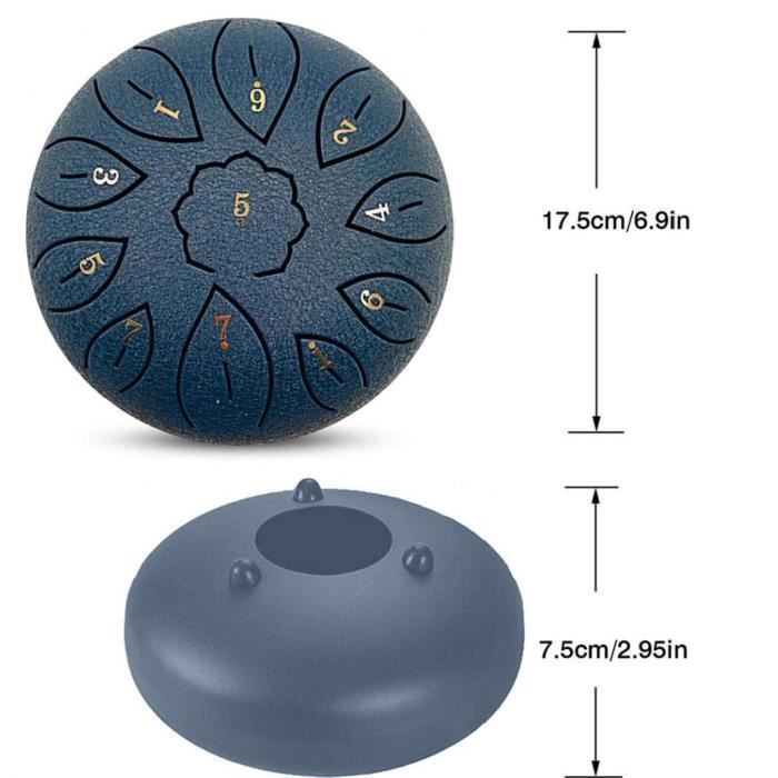 Tank Drum Langue acier tambour Handpan réservoir Oublier Worry Tambour ...