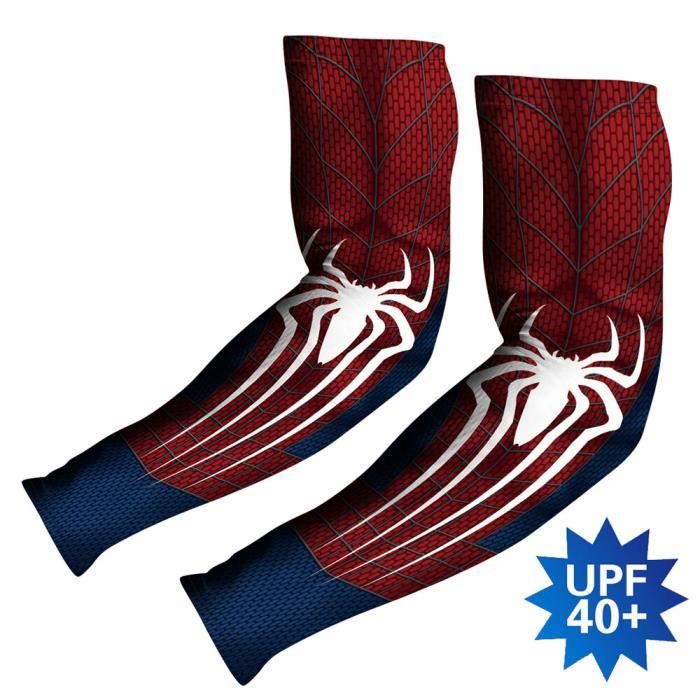 Manchon Bras,Black Spider Compression Arm Sleeve Manguito Ciclismo ...