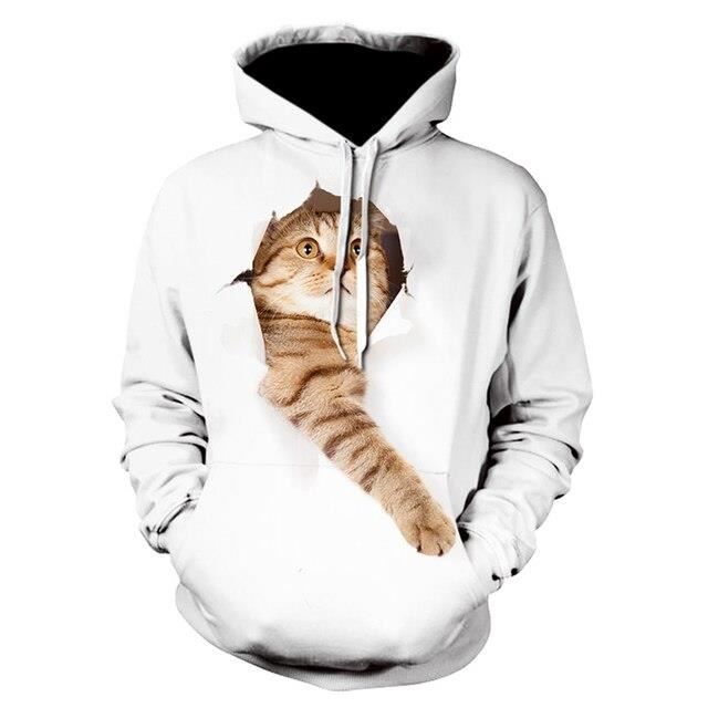 Sweat à capuche surdimensionné pour homme impression 3D seau de ...