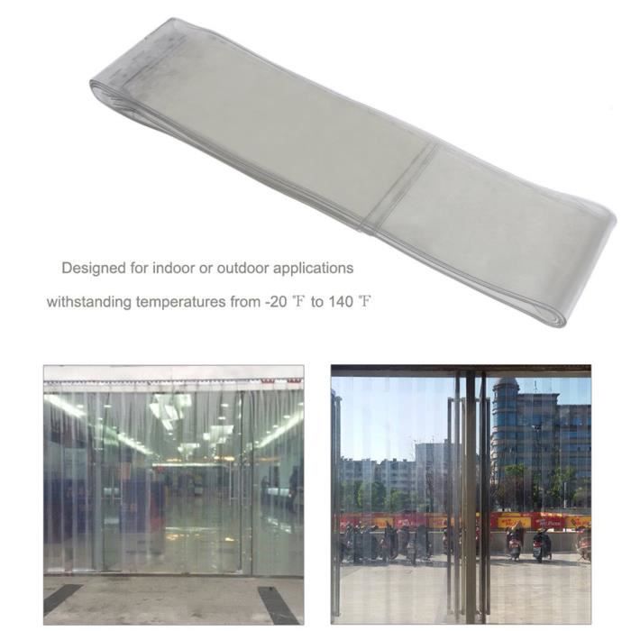 9 PCS 200 X 10 CM RIDEAU DE PORTE en plastique Bande douce Rideau ...