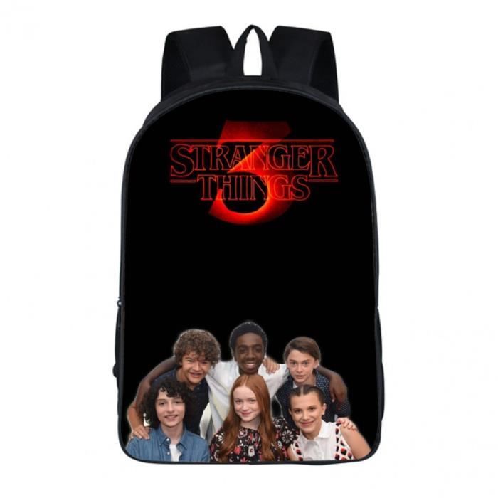 Sac à Dos Scolaire Cartable Sacs école Collège Stranger Things 3 ...