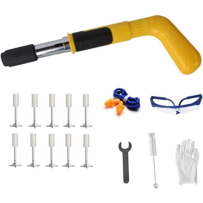 Pistolet à clous en acier SSS - Réglage à quatre vitesses - Jaune ...