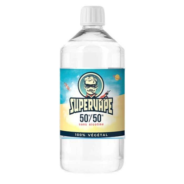 Base neutre 50/50 1litre - SuperVape, DIY E LIQUIDE, Sans nicotine ni tabac - Cdiscount Au quotidien